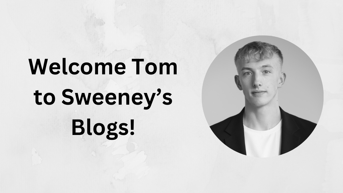 Welcome Tom to Sweeney’s Blogs! – Sweeney's Blogs