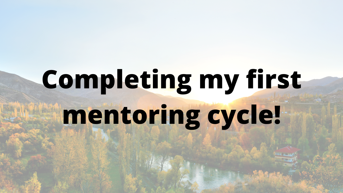 First Mentoring Cycle – Sweeney's Blogs