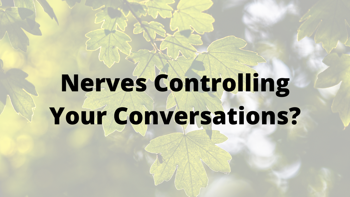 Are Nerves Controlling Your Conversations? – Sweeney's Blogs