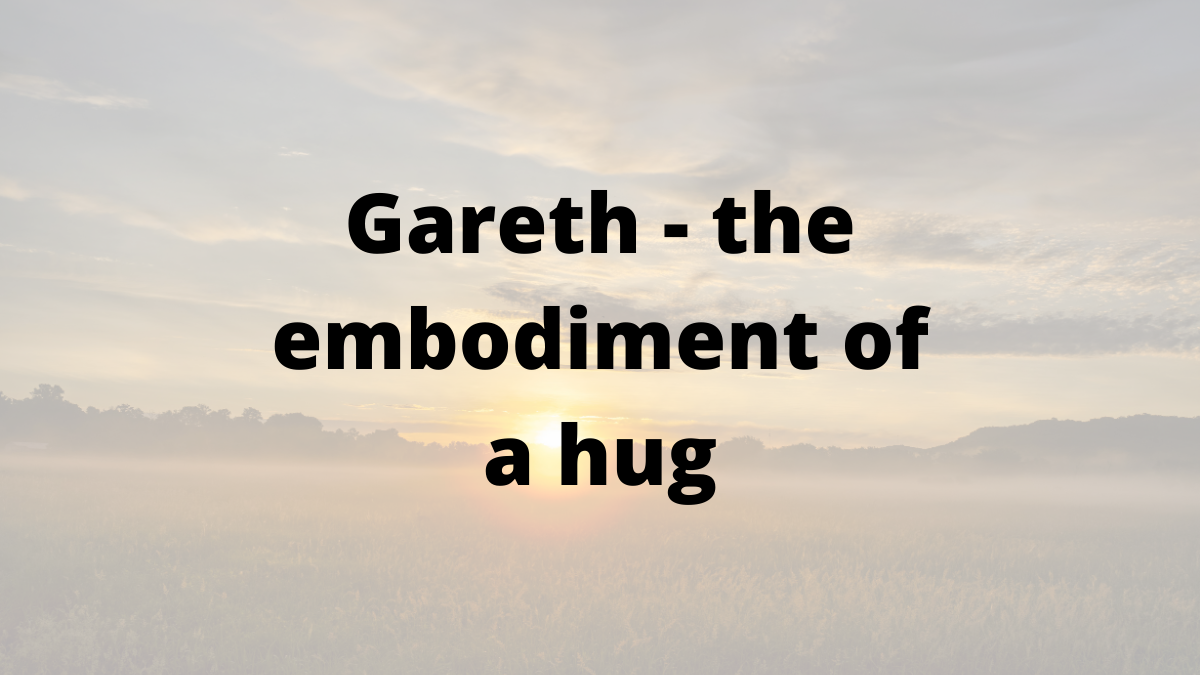 Gareth Bown – the human embodiment of a hug – Sweeney's Blogs